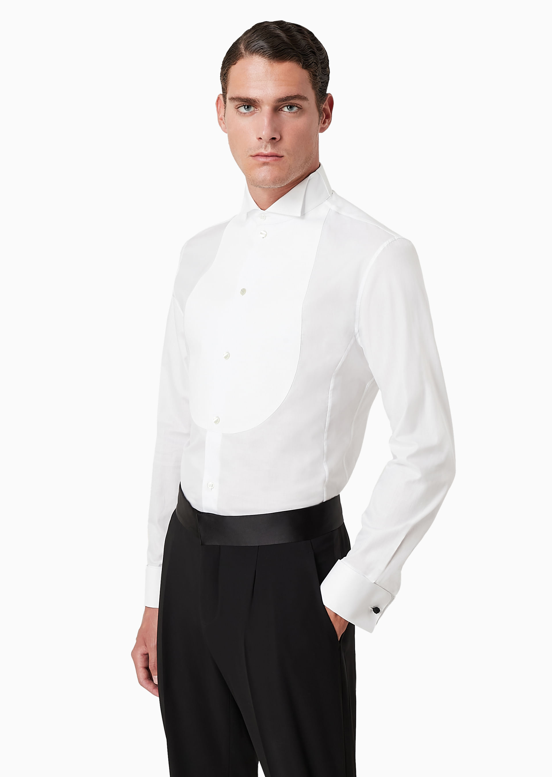 Camisa Smoking de Algodão | Giorgio Armani - Armani