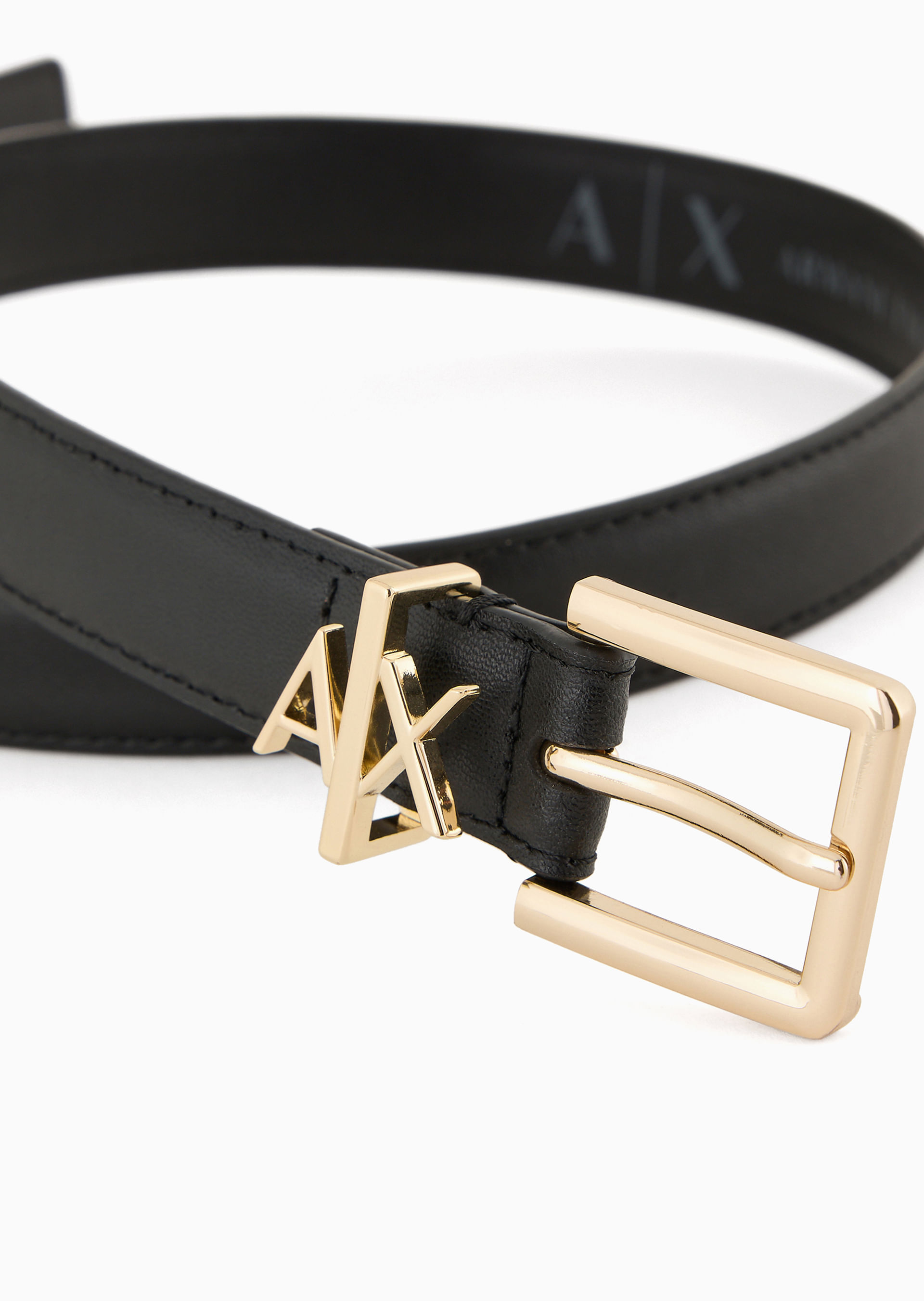 Cinto de couro com logo | Armani Exchange - Armani