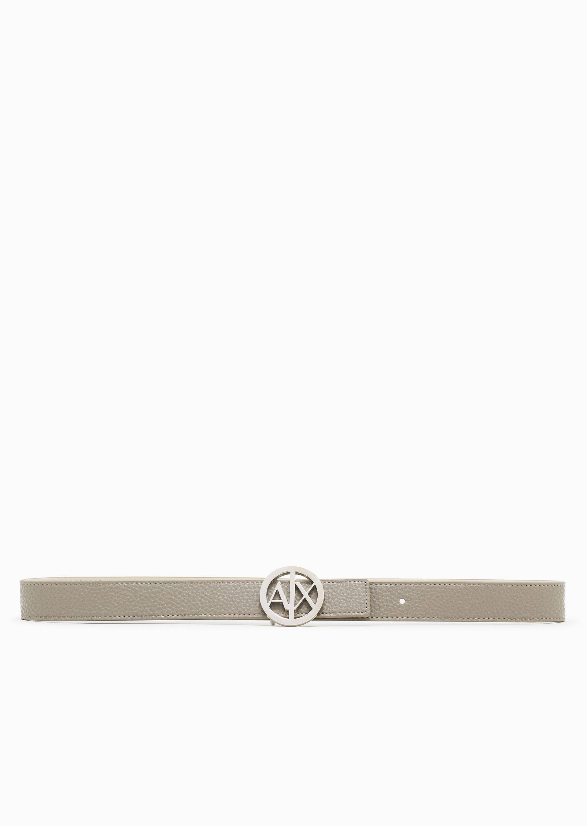 Cinto Dupla Face com Fivela Logo Redondo | Armani Exchange - Armani